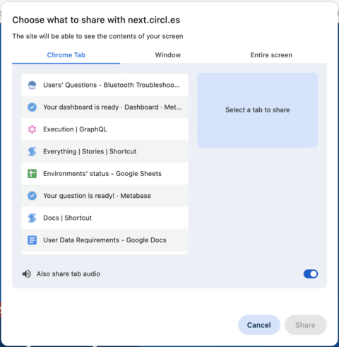 How to Share Your Screen - Circl.es